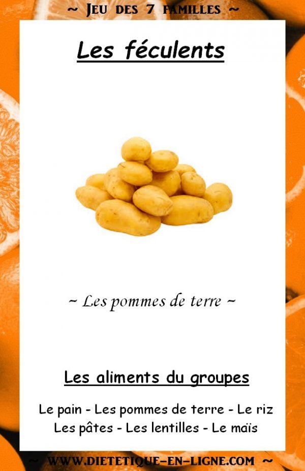 Jeu des 7 familles d'Aliments A Imprimer - Diététique En Ligne