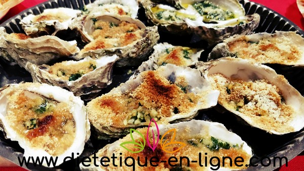 Calories des Huîtres et Bienfaits - Diététique En Ligne