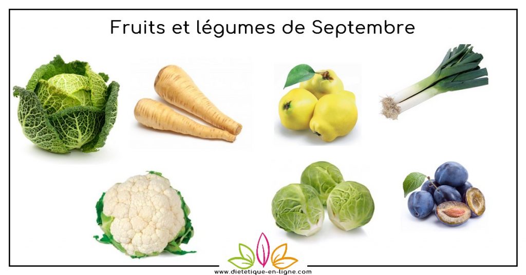 Fruits et légumes du mois de Septembre - Diététique En Ligne